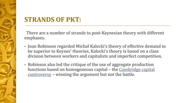 Post Keynesian Approach | PPTX