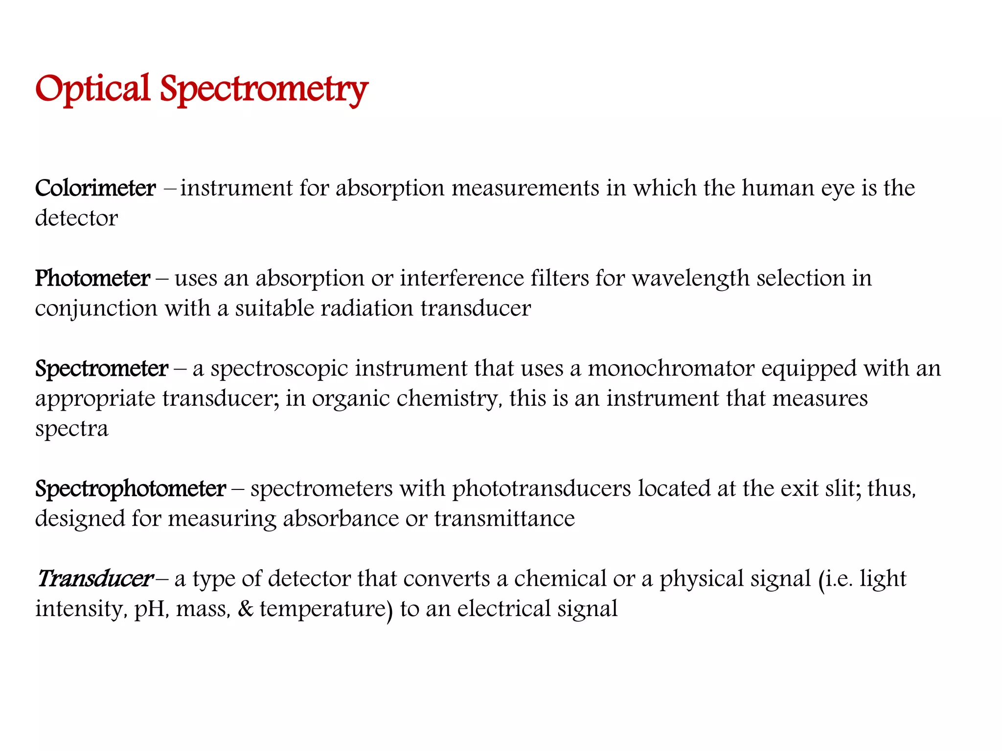 Absorption Spectroscopy | PPTX | Chemistry | Science