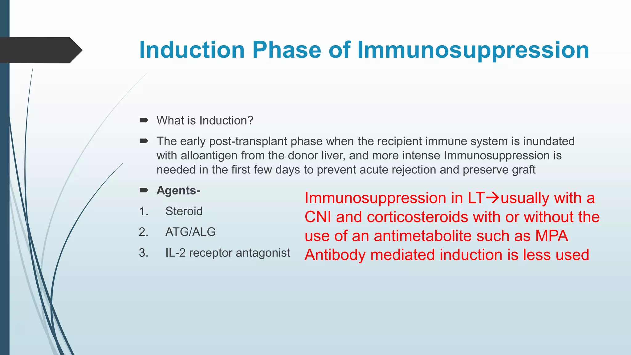 Post liver transplantation complications and immunosuppression | PPTX