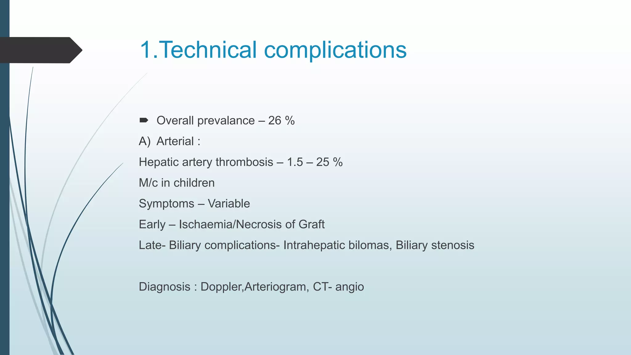 Post liver transplantation complications and immunosuppression | PPTX