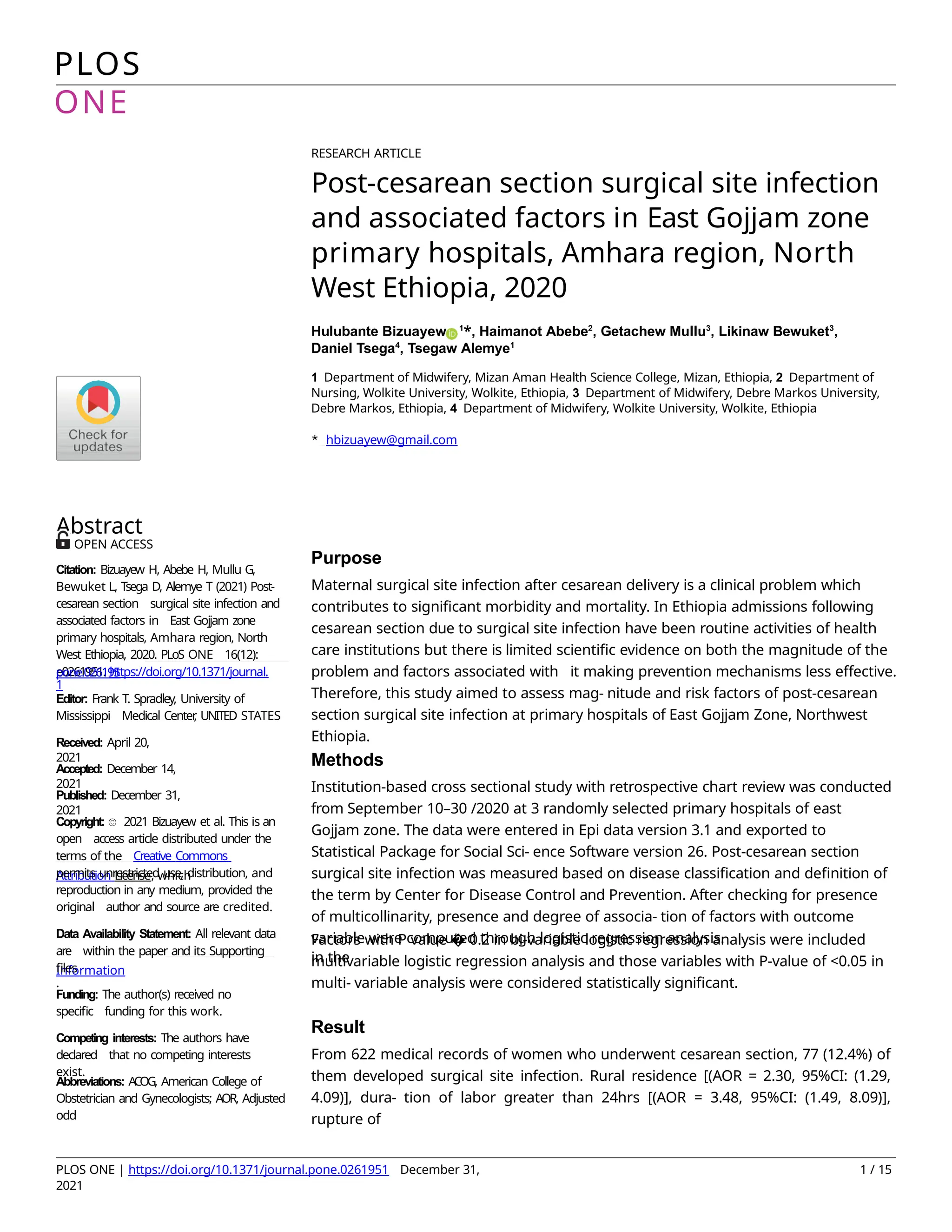 POST LSCS Surgical site wound infections | PPTX