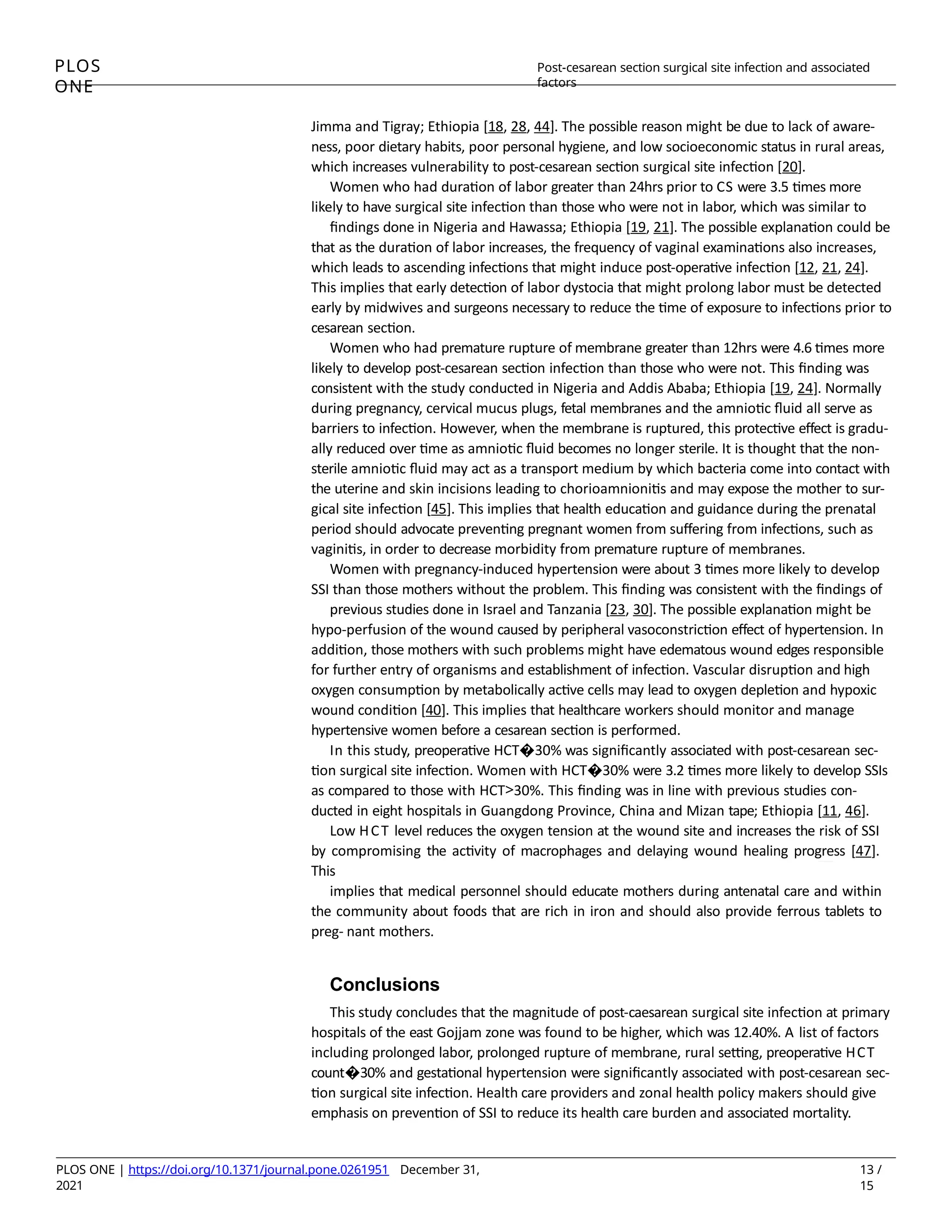 POST LSCS Surgical site wound infections | PDF