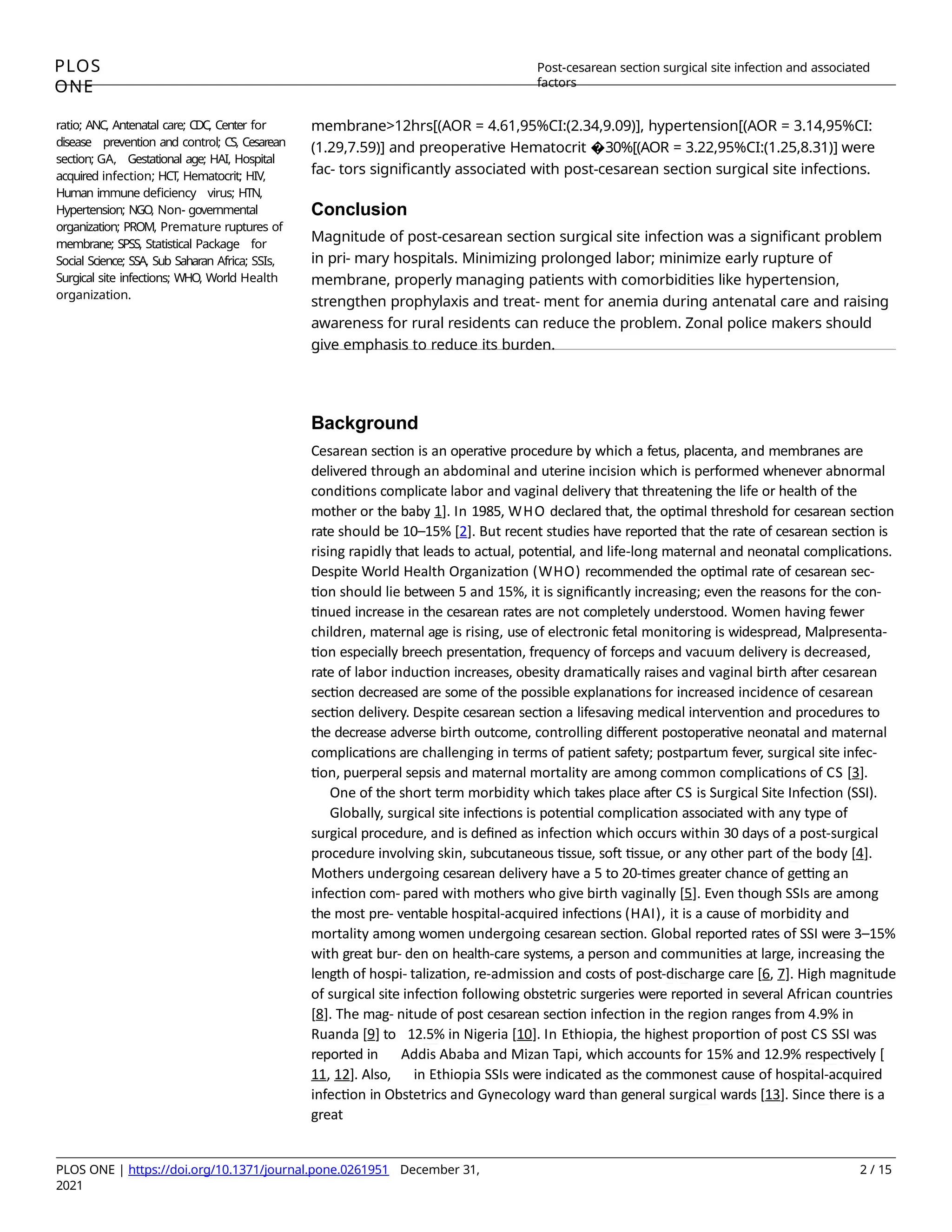 POST LSCS Surgical site wound infections | PPTX