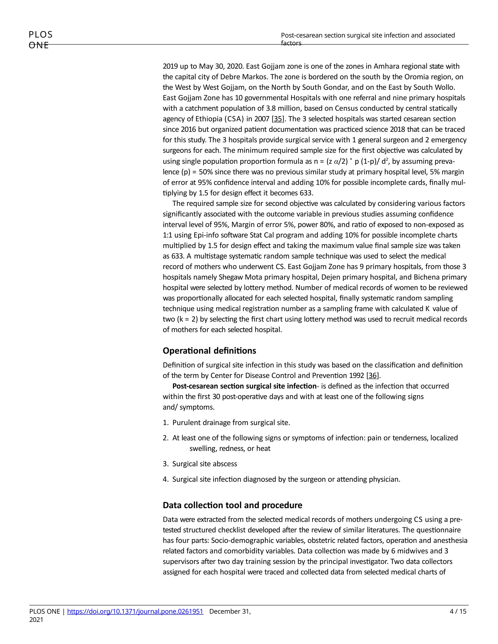 POST LSCS Surgical site wound infections | PPTX