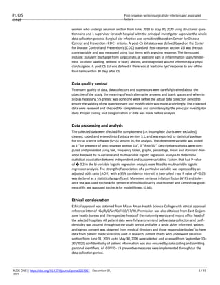 POST LSCS Surgical site wound infections | PPTX