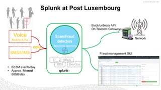 SplunkLive! Utrecht 2018 - Customer presentation: POST Luxembourg | PPT
