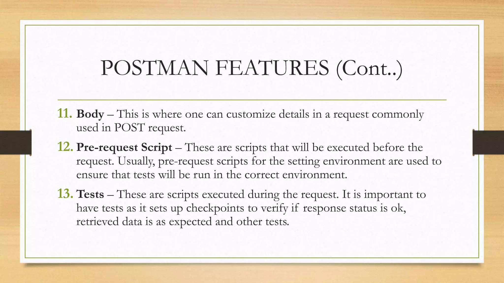 POSTMAN.pptx | Web Development | Internet