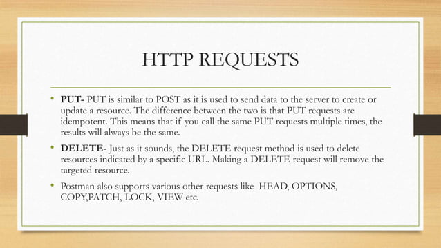 POSTMAN.pptx | Web Development | Internet