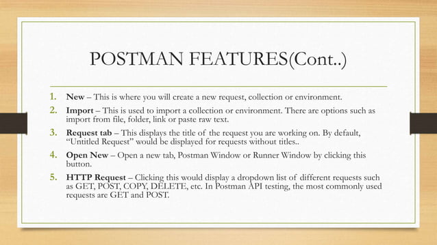 POSTMAN.pptx | Web Development | Internet