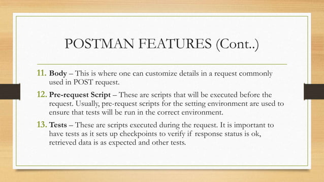 POSTMAN.pptx | Web Development | Internet