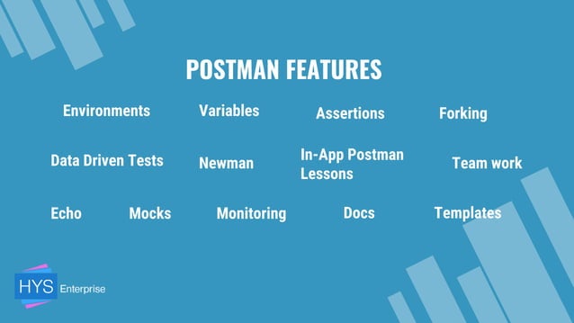 Postman. From simple API test to end to end scenario | PPT