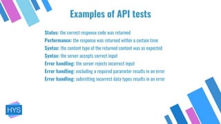 Postman. From simple API test to end to end scenario | PPTX