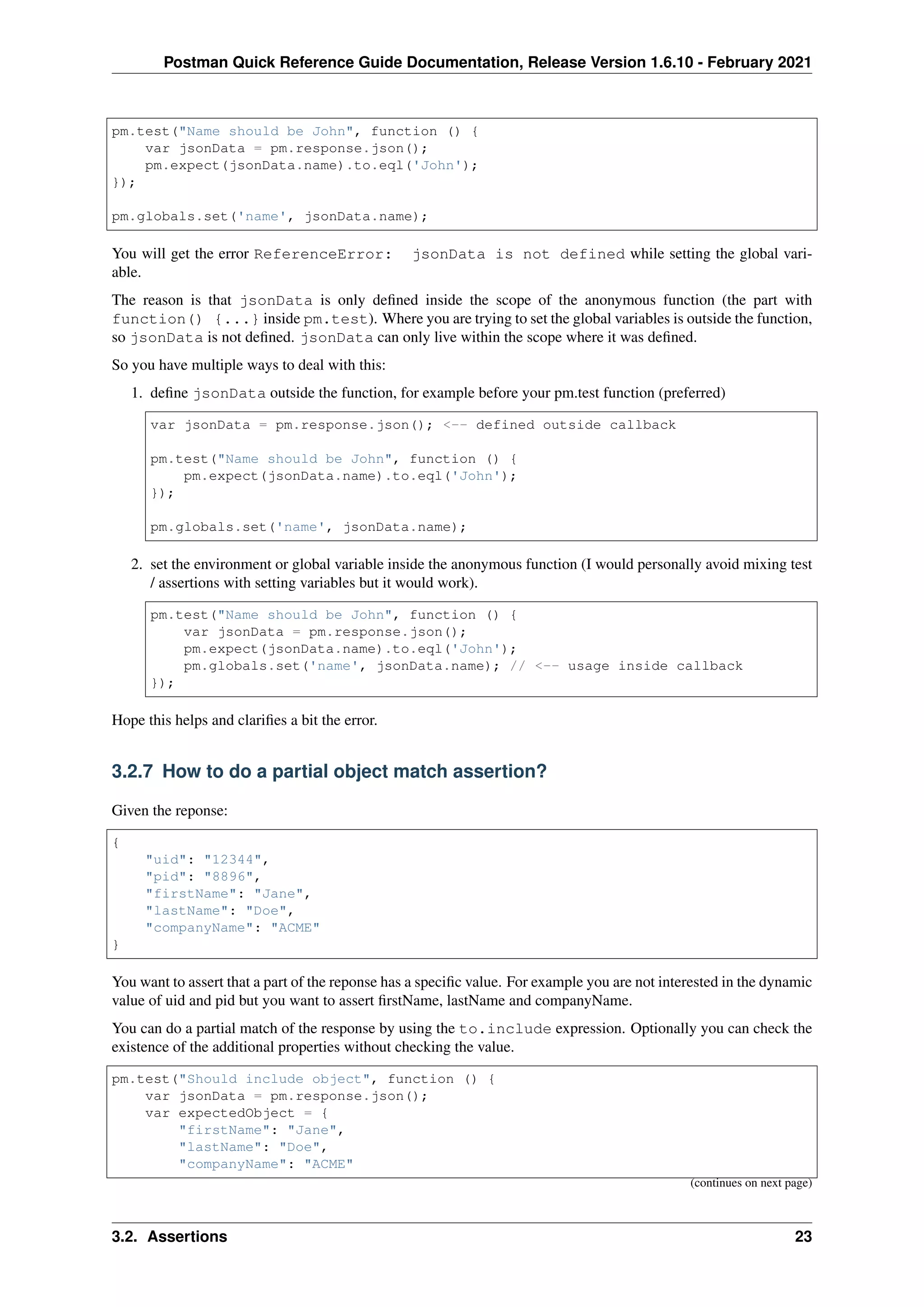 Postman quick-reference-guide 2021 | PDF