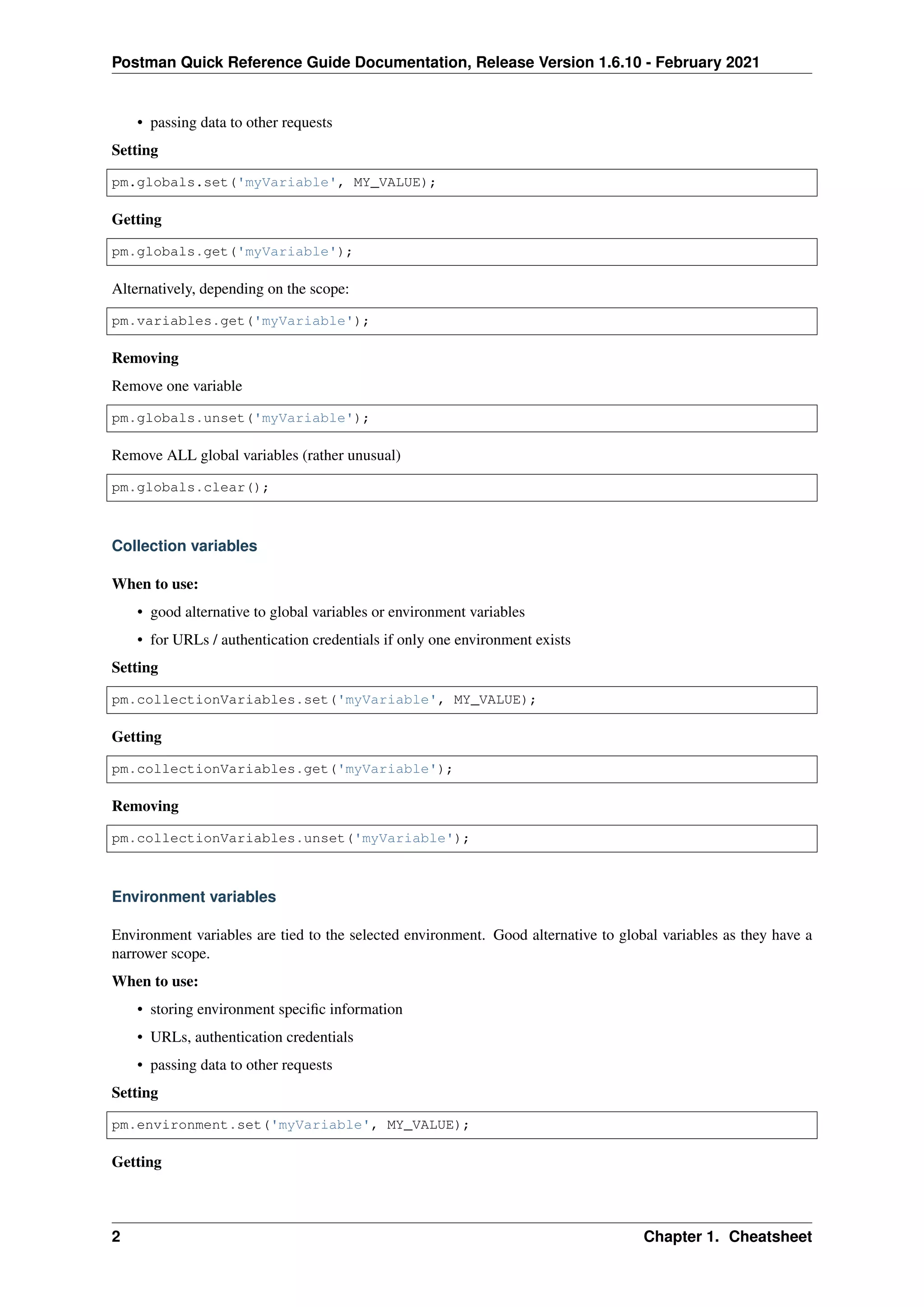 Postman quick-reference-guide 2021 | PDF