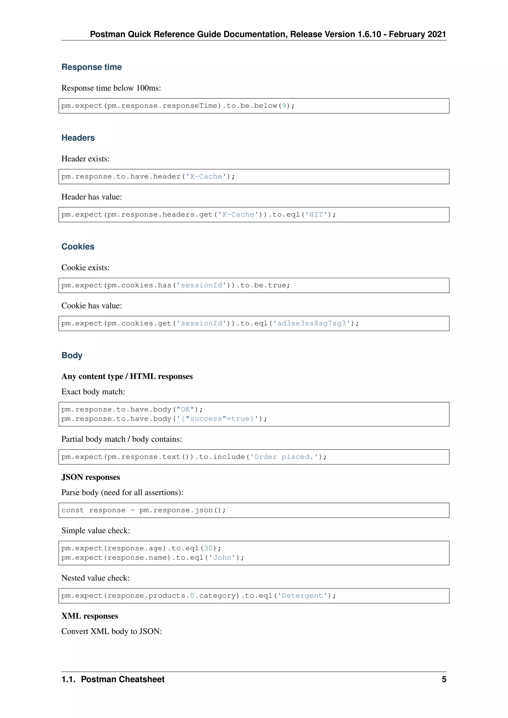 Postman quick-reference-guide 2021 | PDF