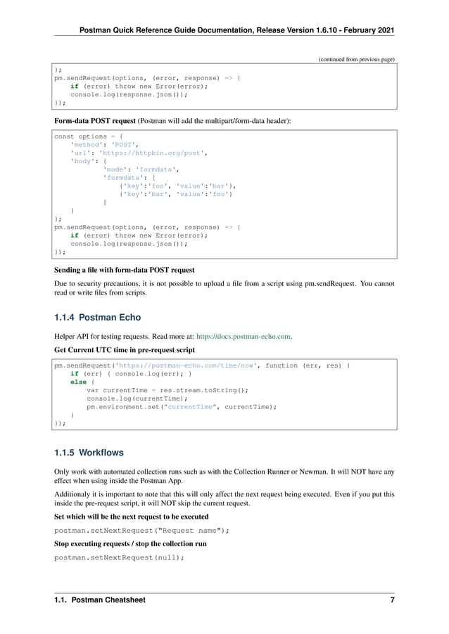 Postman quick-reference-guide 2021 | PDF