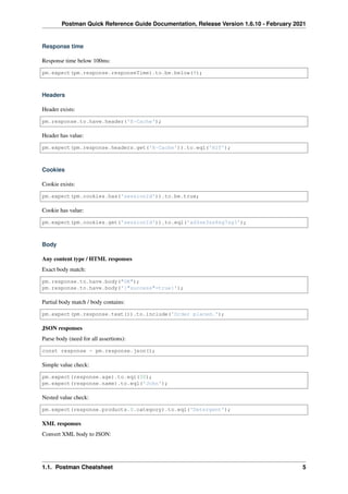 Postman quick-reference-guide 2021 | PDF