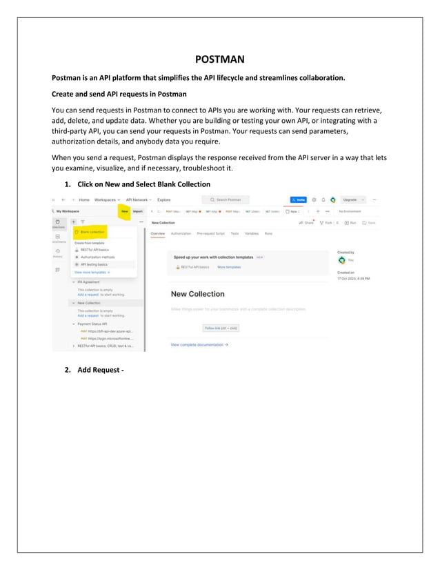 POSTMAN and Payment Document -API Testing.docx