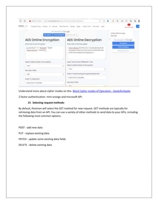 POSTMAN and Payment Document -API Testing.docx