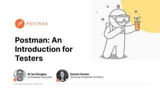 Postman: An Introduction for Testers | PDF
