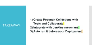 Postman Integration Testing | PPTX