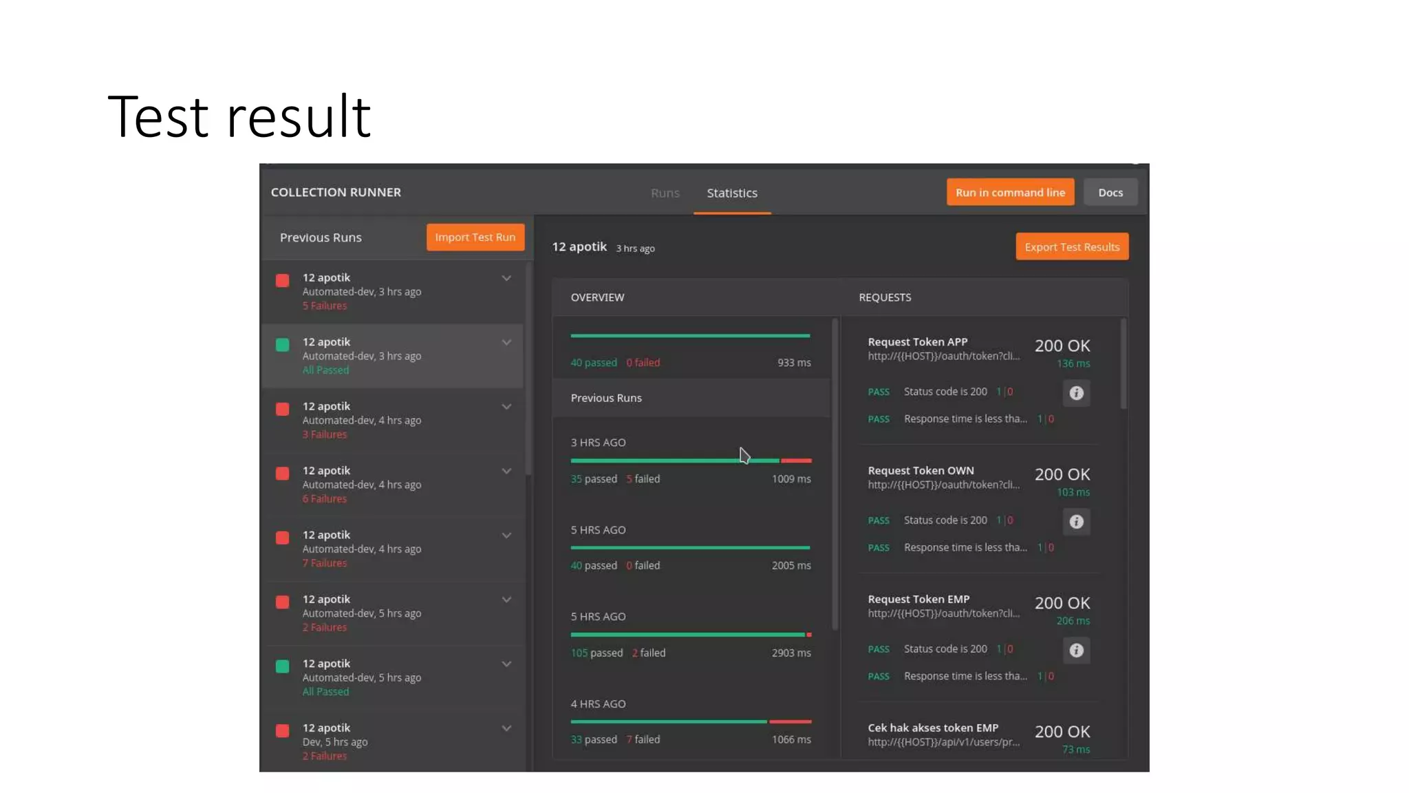 Belajar Postman test runner | PPTX