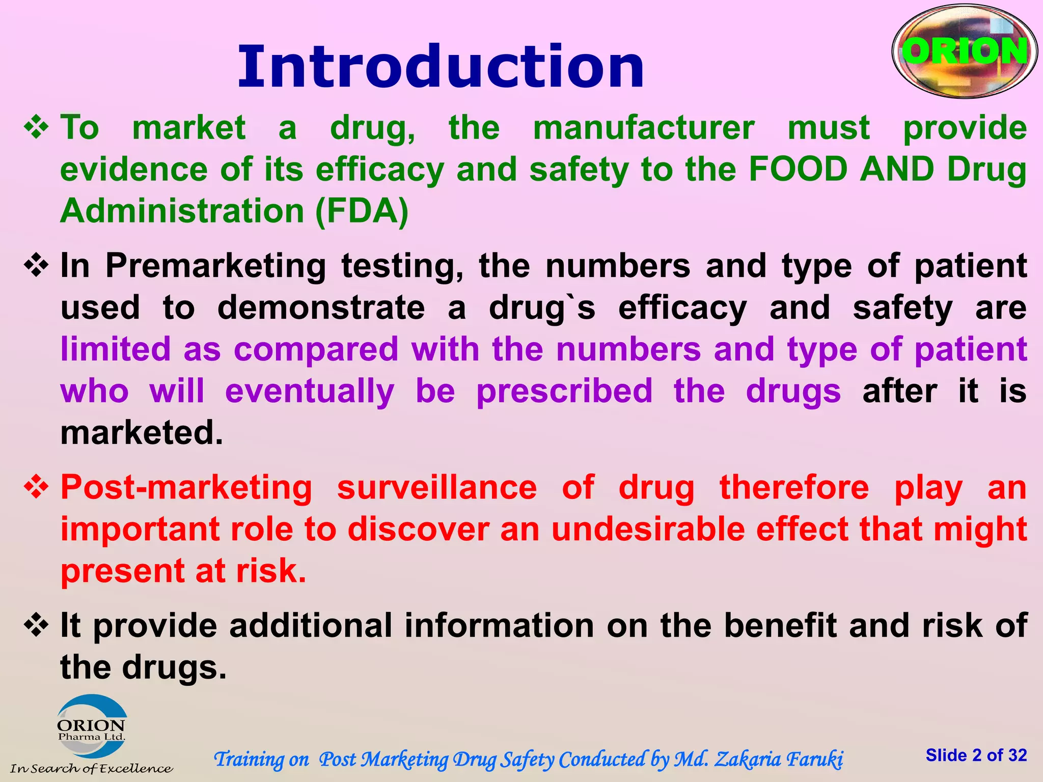 Post Marketing Drug Safety & Pharmacovigilance | PDF