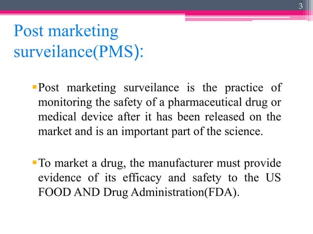 Post marketing surveilance, outsourcing BA and BE to CRO | PPTX