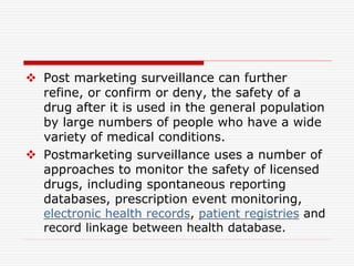 post marketing surveillance OF DRUG PRODUCTS | PPT