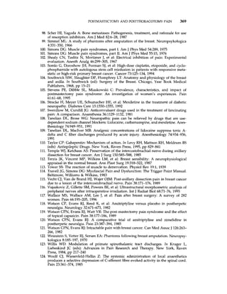 Postmastectomy and Post Thoracotomy Pain | PDF