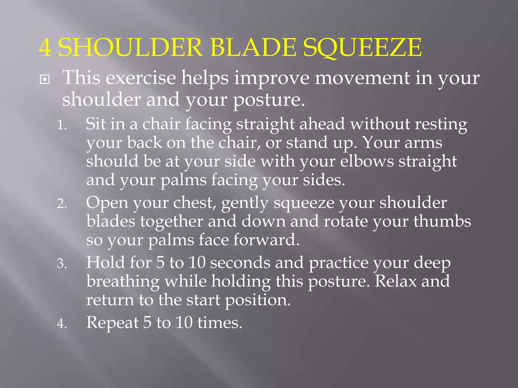 Post mastectomy exercises | PPTX
