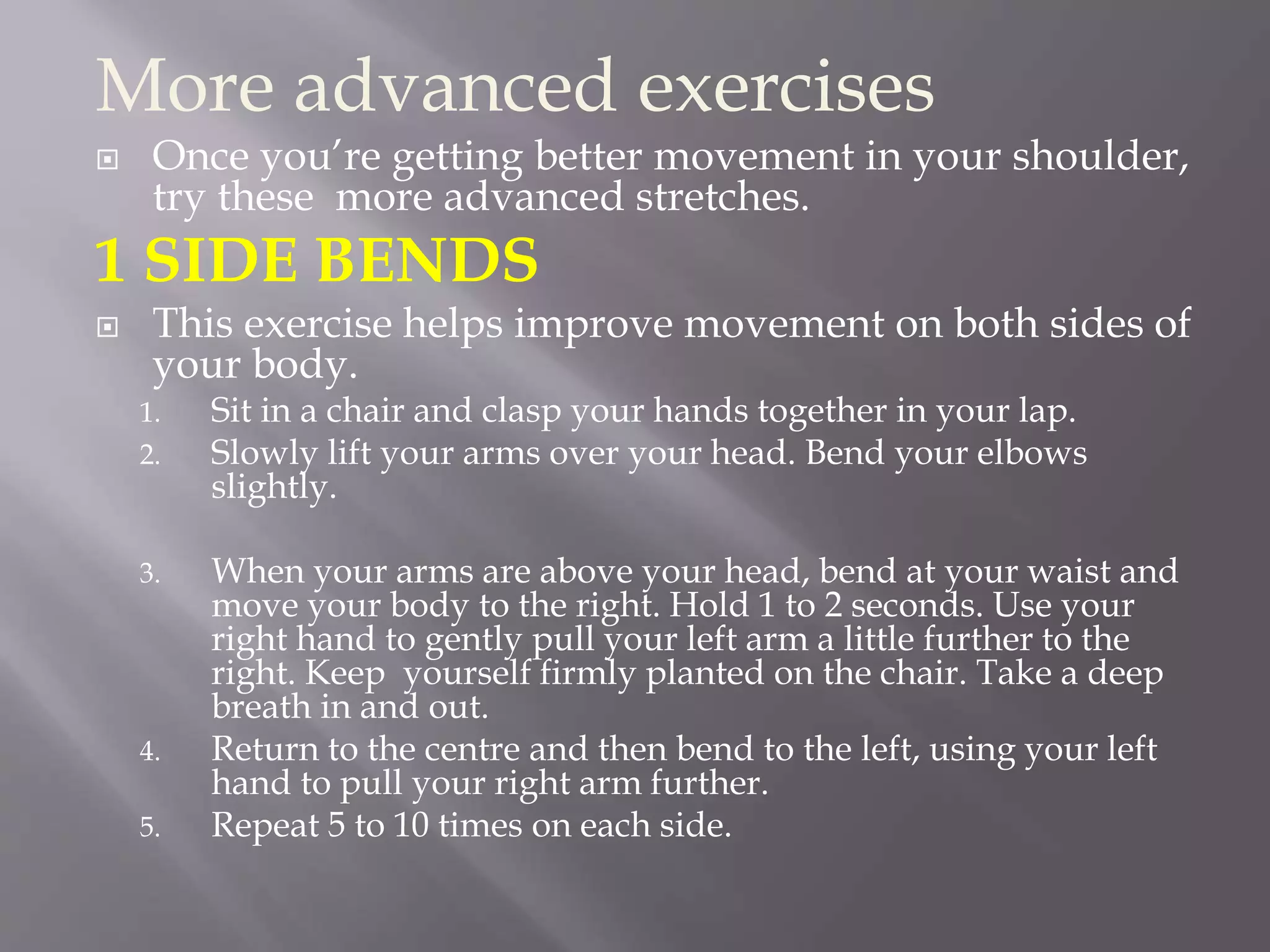 Post mastectomy exercises | PPTX