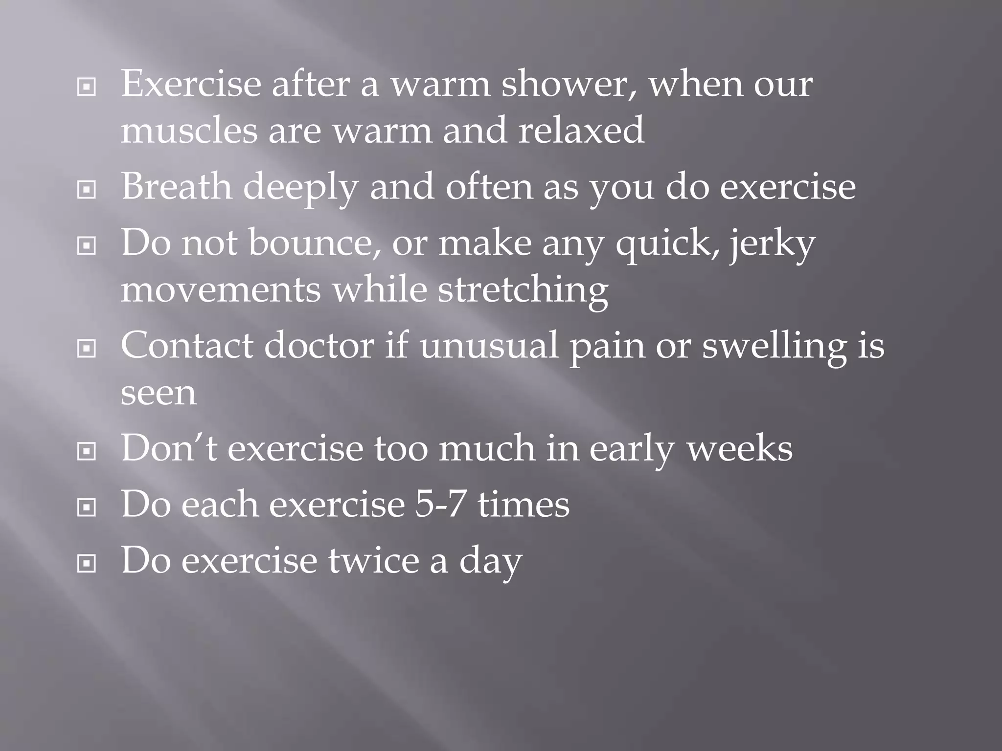 Post mastectomy exercises | PPTX