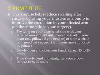 Post mastectomy exercises | PPTX