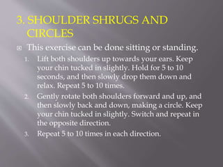 Post mastectomy exercises | PPTX