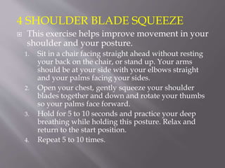 Post mastectomy exercises | PPTX