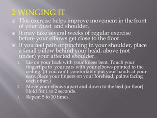 Post mastectomy exercises | PPTX