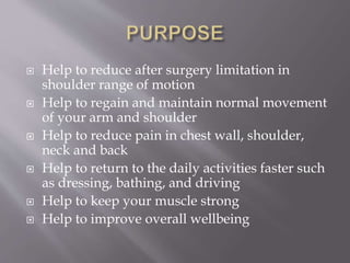 Post mastectomy exercises | PPTX