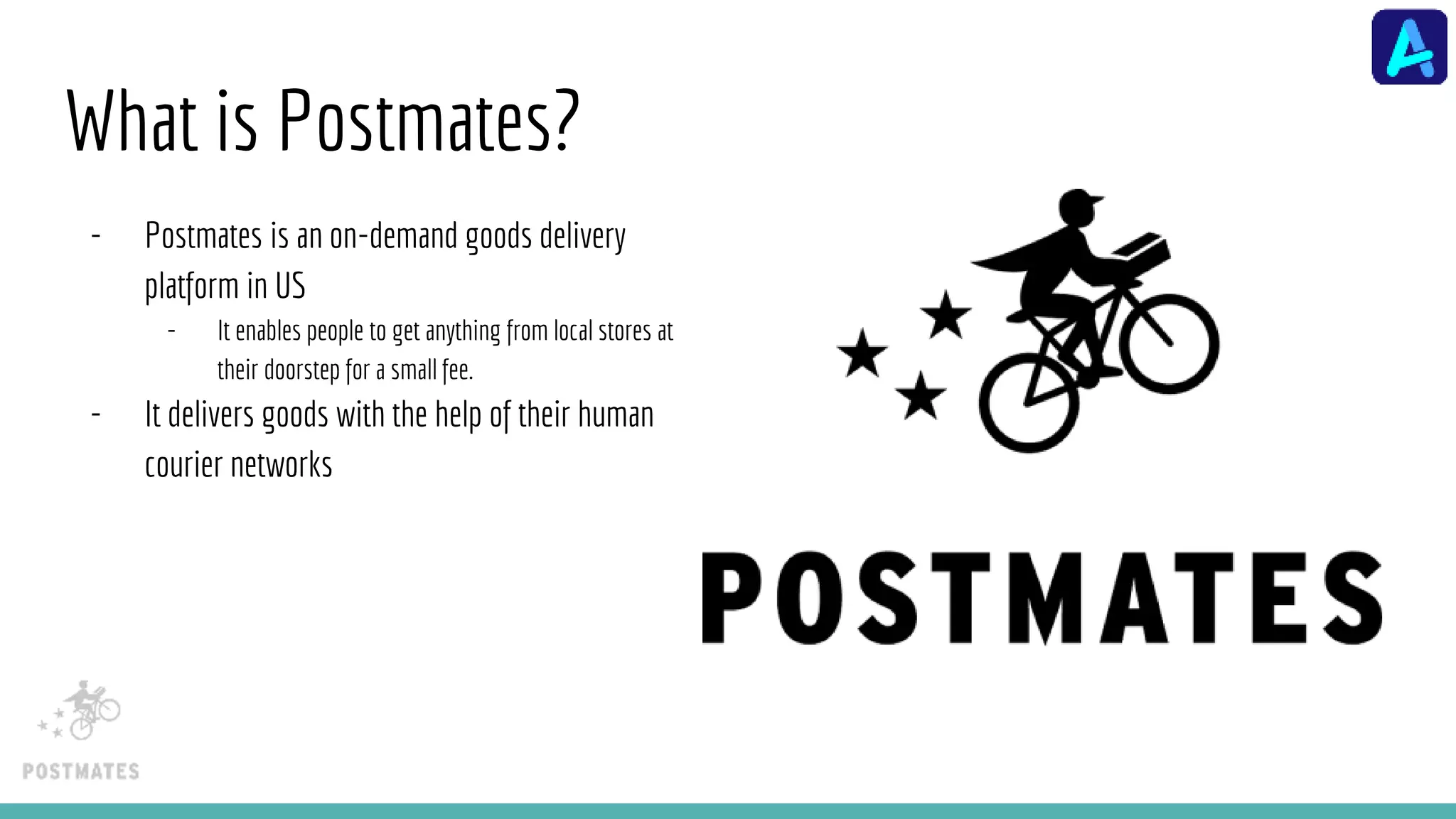 Postmates - Revenue Model | PPTX