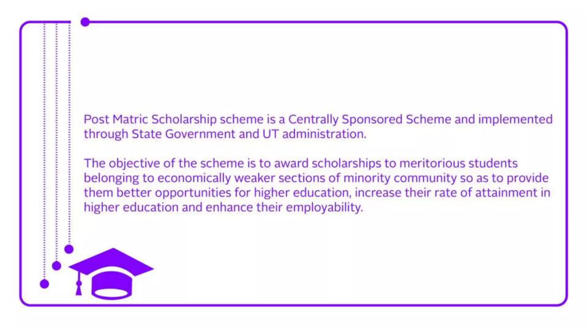 Post Matric Scholarships | PPTX