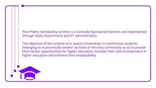 Post Matric Scholarships | PPTX