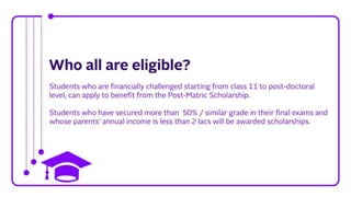 Post Matric Scholarships | PPTX