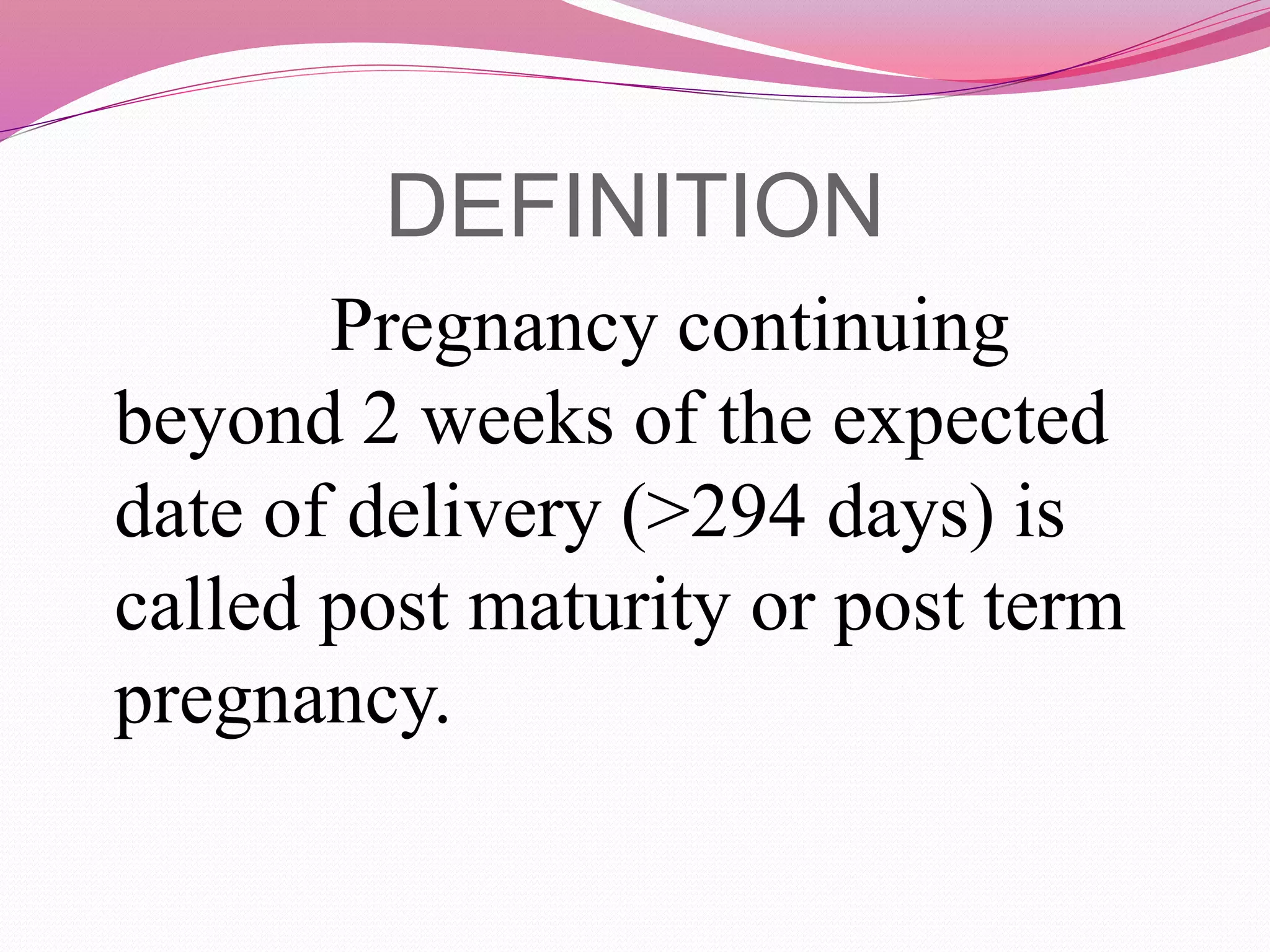 Post maturity | PPTX