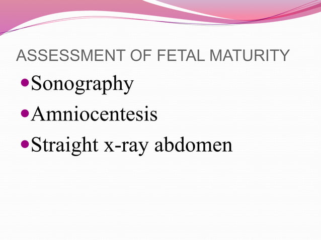 Post maturity | PPTX
