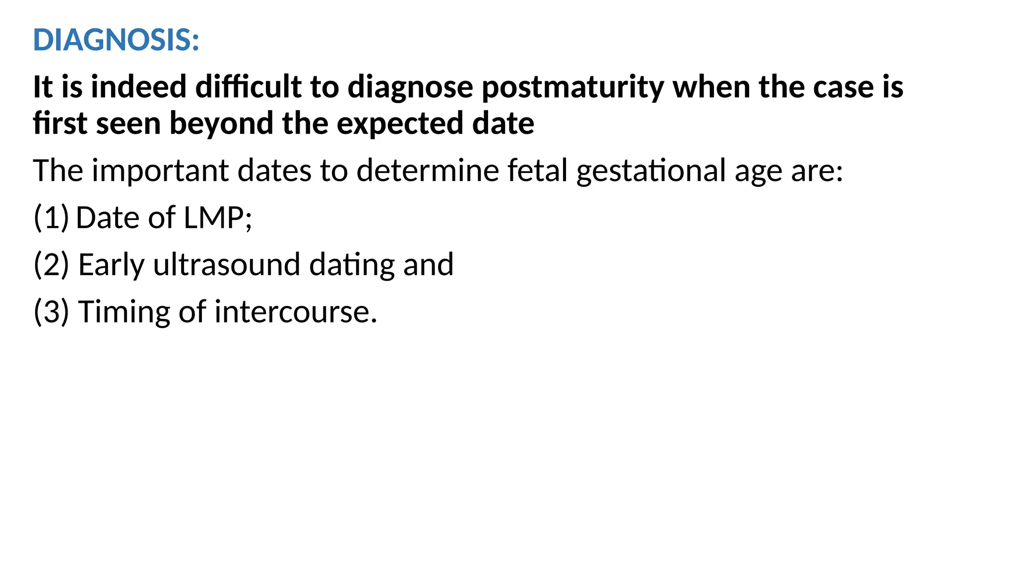 postmaturity ppt for bsc nursing students | PPTX