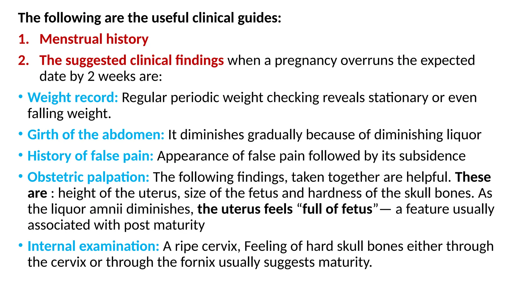 postmaturity ppt for bsc nursing students | PPTX