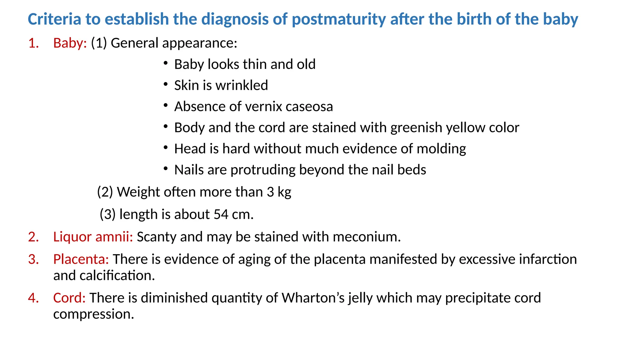 postmaturity ppt for bsc nursing students | PPTX