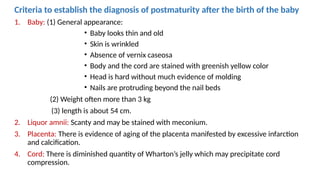 postmaturity ppt for bsc nursing students | PPTX