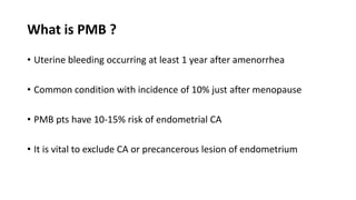 Postmenapausal bleding | PPT