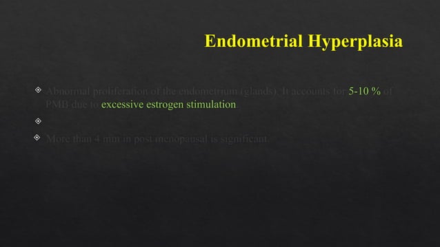 postmenopausal vaginal bleeding approach.pptx | Menopause | Endocrine ...